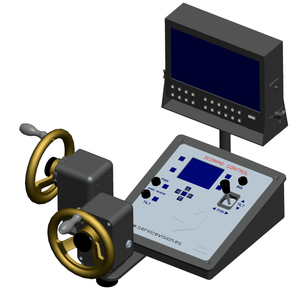 Vehicles and cranes for filming - MICRO SCORPIO HEAD Rental - ServiceVision Alquiler